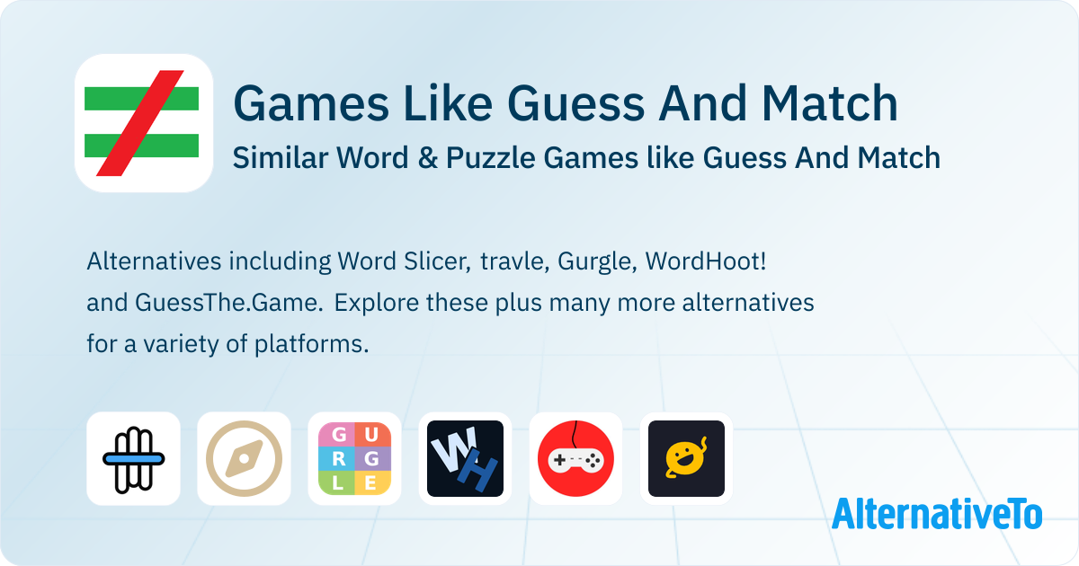 Games Like Guess And Match: Similar Word & Puzzle Games 2026 ...