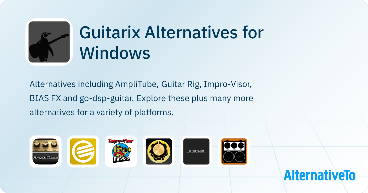 Guitarix Alternatives for Windows: Top 22 Music Production & Similar ...