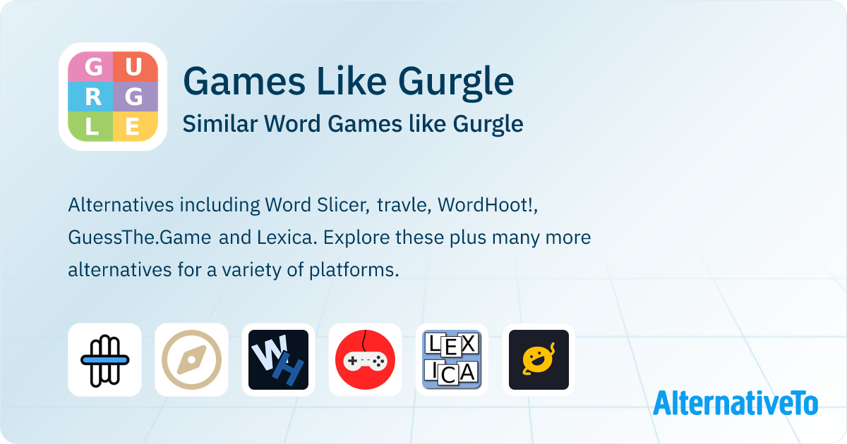Games Like Gurgle: Similar Word Games | AlternativeTo