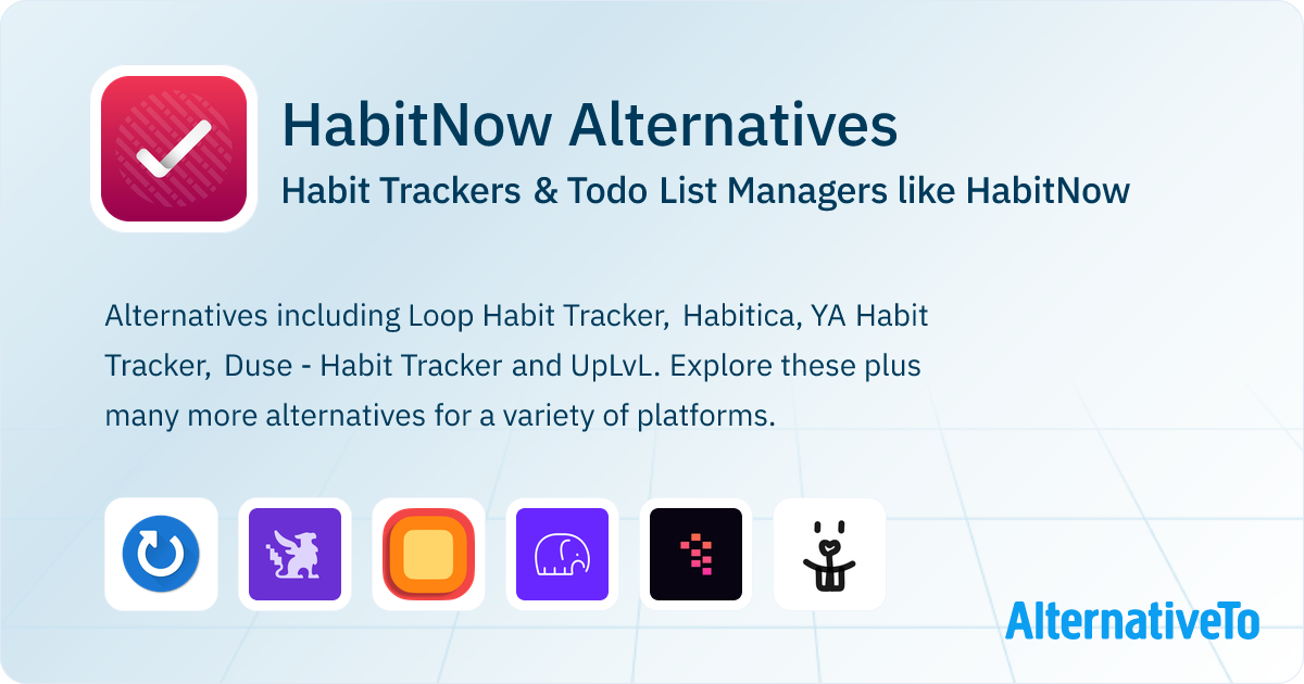 HabitNow Alternatives: Top 12 Habit Trackers | AlternativeTo