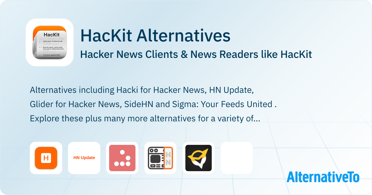 HacKit Alternatives: Top 19 Hacker News Clients & News Readers ...