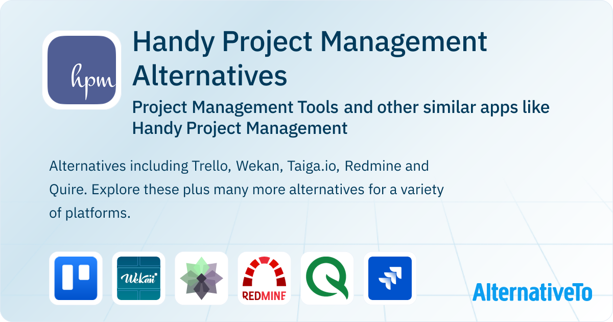 Handy Project Management Alternatives: Top 12 Project Management Tools ...