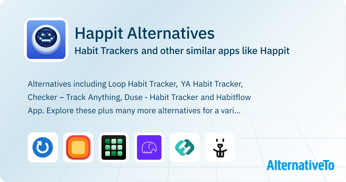 Happit Alternatives: Top 12 Habit Trackers & Similar Apps | AlternativeTo