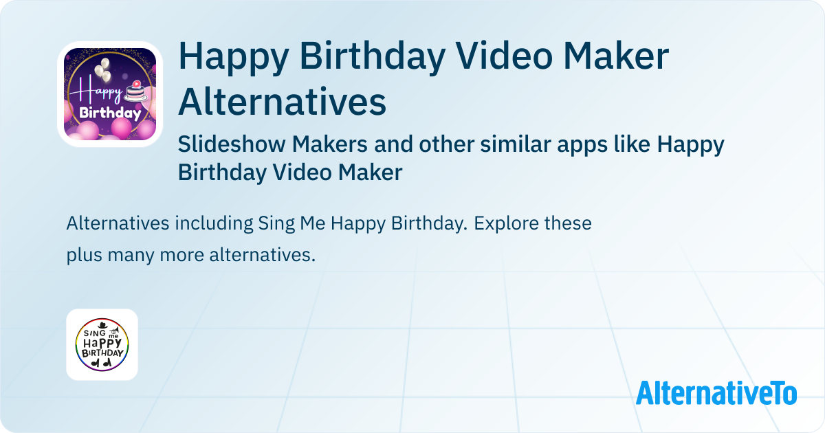Happy Birthday Video Maker Alternatives: Top 1 Slideshow Makers ...