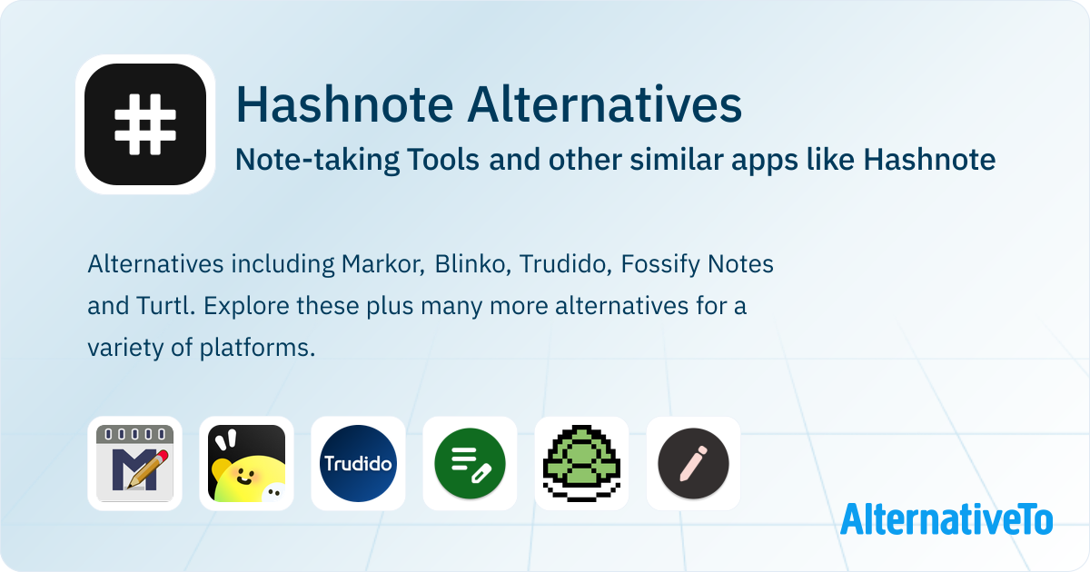 Hashnote Alternatives: Top 12 Note-taking Tools & Similar Apps ...