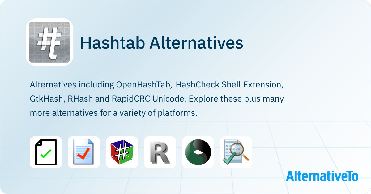 12 Great Hashtab Alternatives: Top Similar Software | AlternativeTo