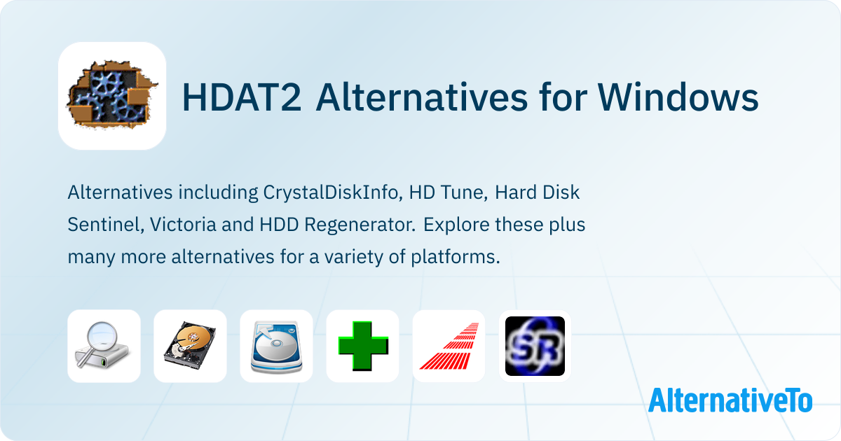 HDAT2 Alternatives for Windows: Top 20 Hard Disk Diagnostic Tools ...