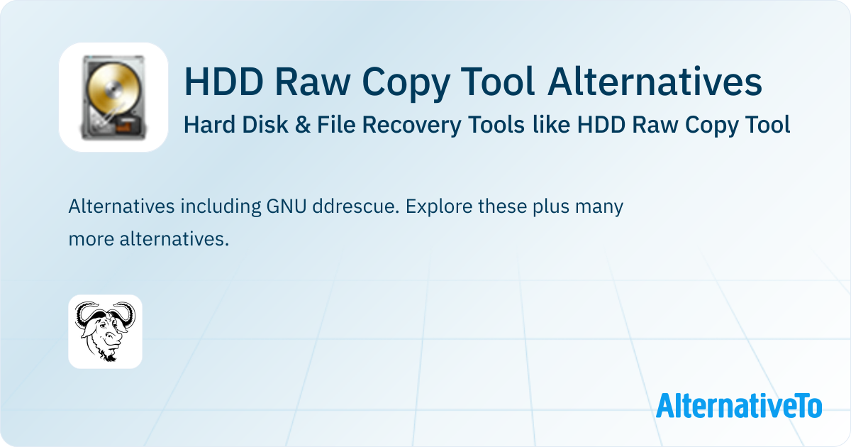 HDD Raw Copy Tool Alternatives: Top 1 Hard Disk Recovery Tools ...