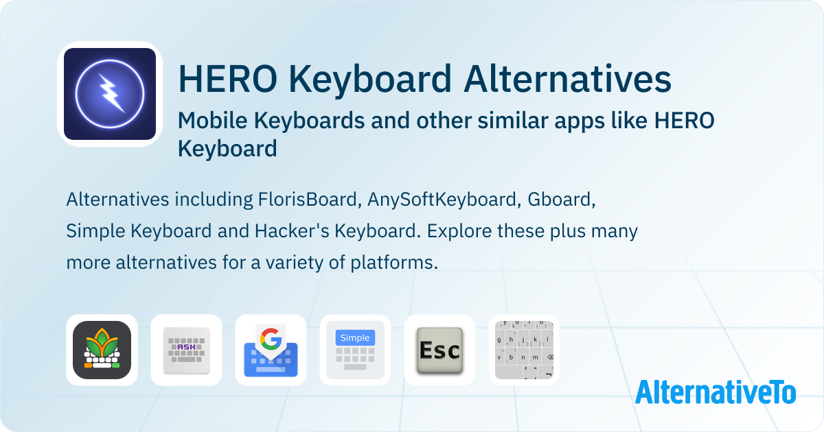 HERO Keyboard Alternatives: Top 12 Mobile Keyboards & Similar Apps ...