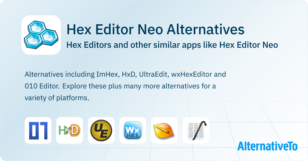 Hex Editor Neo Alternatives: Top 12 Hex Editors & Similar Apps ...