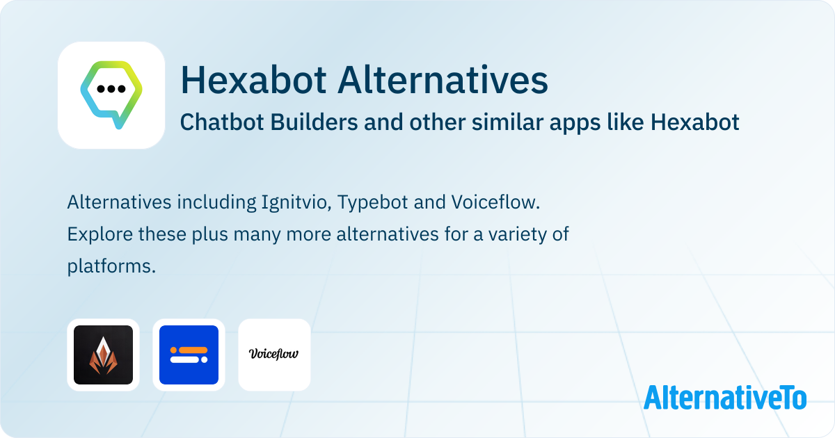 Hexabot Alternatives: Top 3 Chatbot Builders & Similar Apps | AlternativeTo