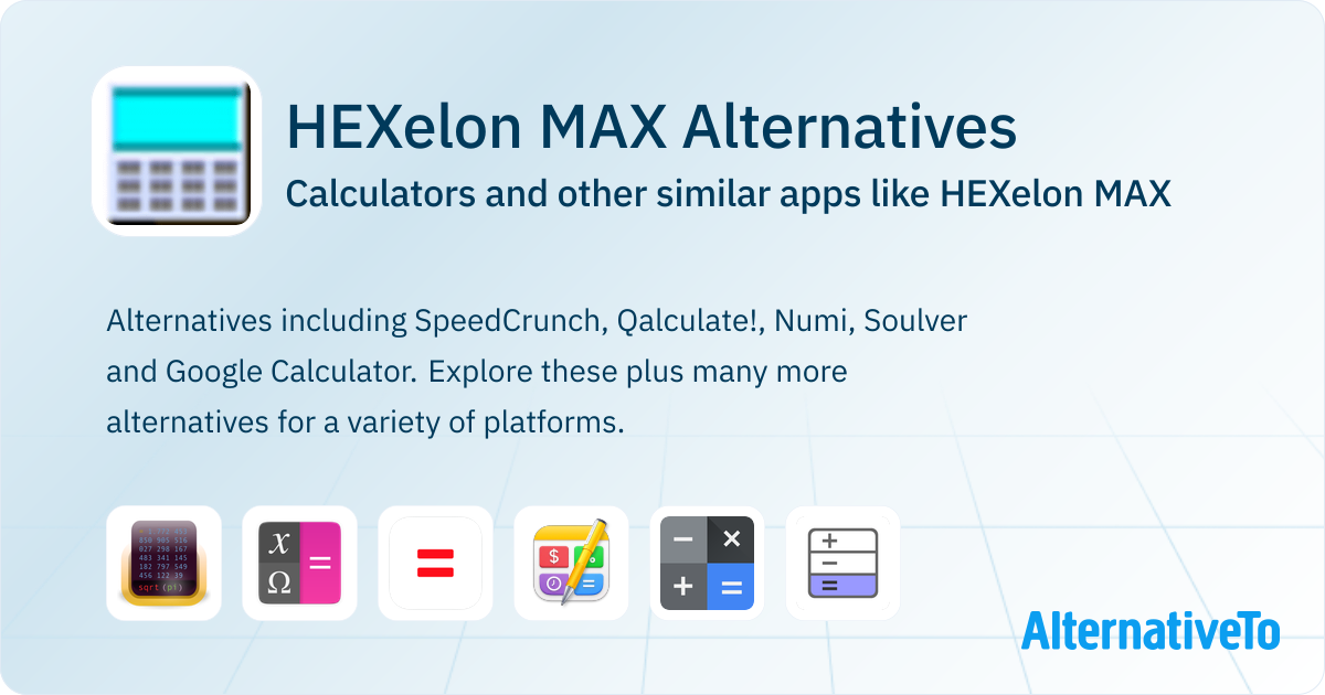 HEXelon MAX Alternatives: Top 12 Calculators & Similar Apps | AlternativeTo