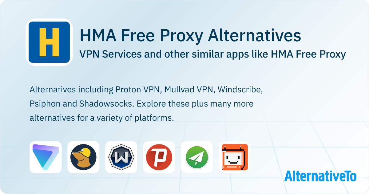 HMA Free Proxy Alternatives: Top 12 VPN Services & Similar Websites ...