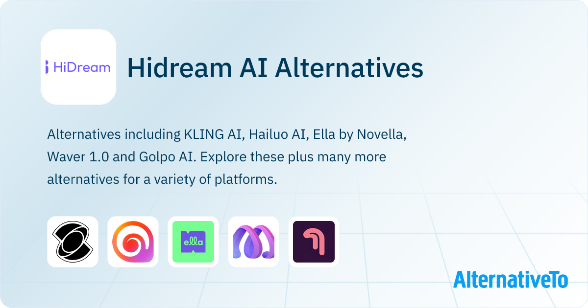Hidream AI Alternatives - Explore Similar Sites & Apps | AlternativeTo