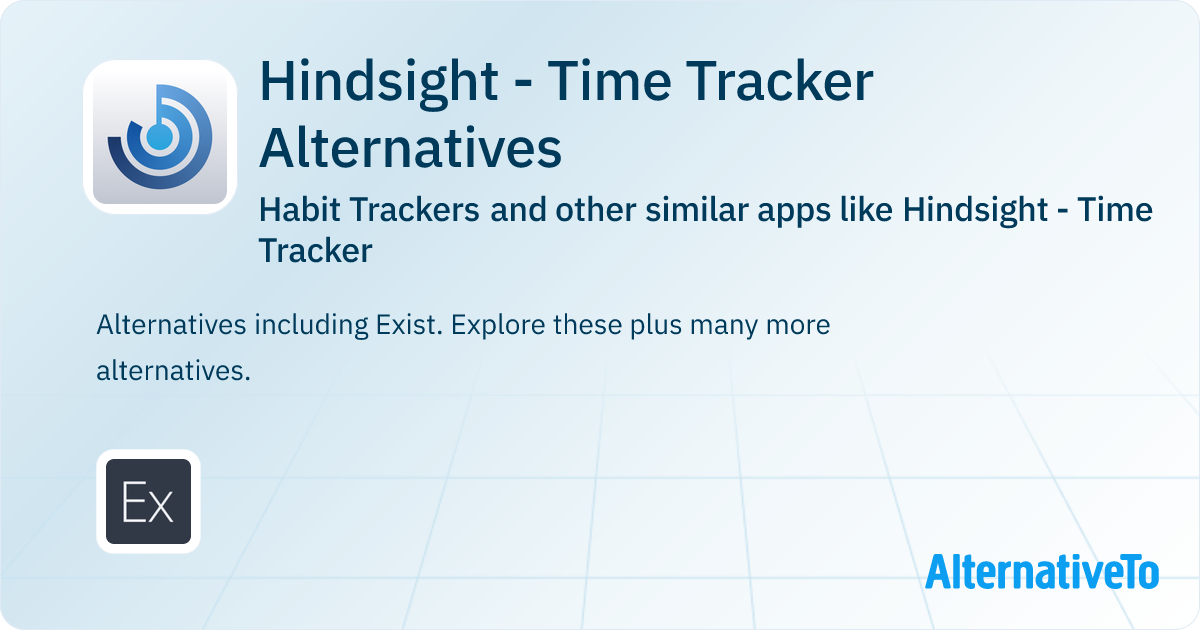 Hindsight - Time Tracker Alternatives: Top 1 Habit Trackers & Similar ...
