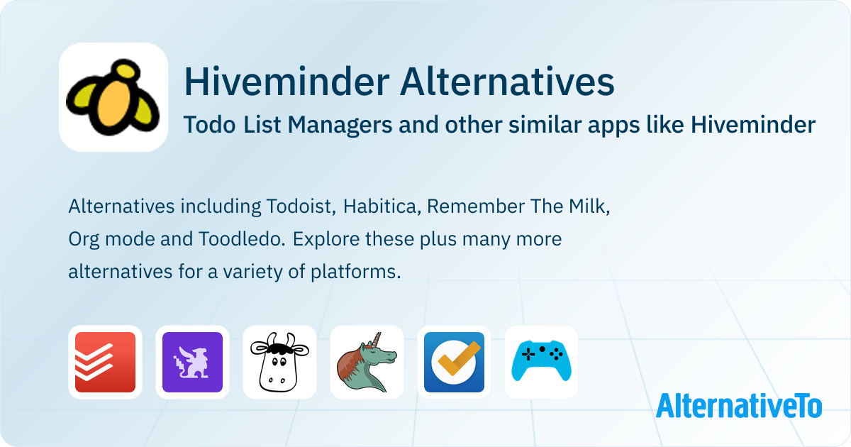 Hiveminder Alternatives: Top 12 Todo List Managers & Similar Websites ...