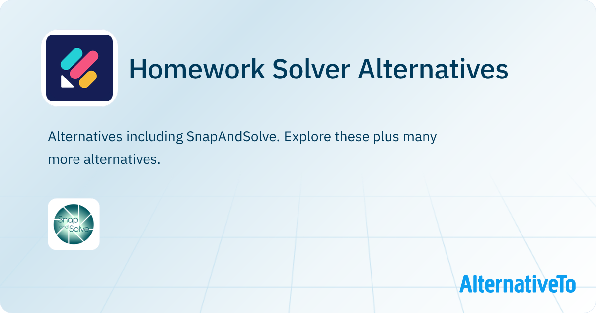 Homework Solver Alternatives - Explore Similar Apps | AlternativeTo