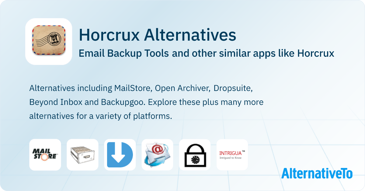 Horcrux Alternatives: Top 10 Email Backup Tools & Similar Apps ...