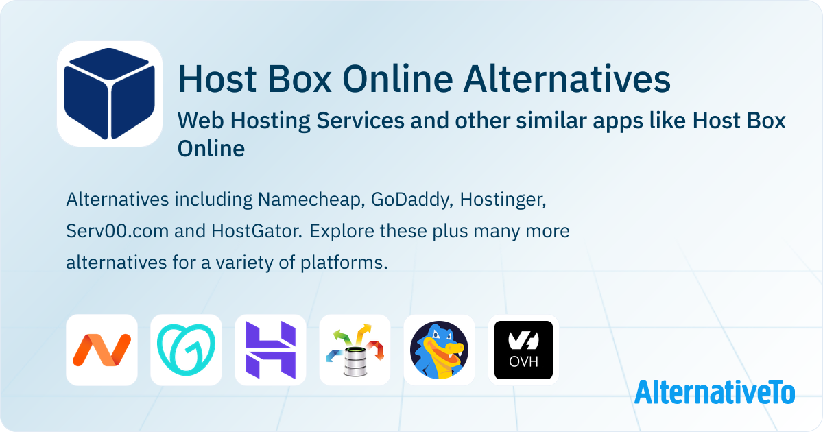 Host Box Online Alternatives: Top 19 Web Hosting Services & Similar ...