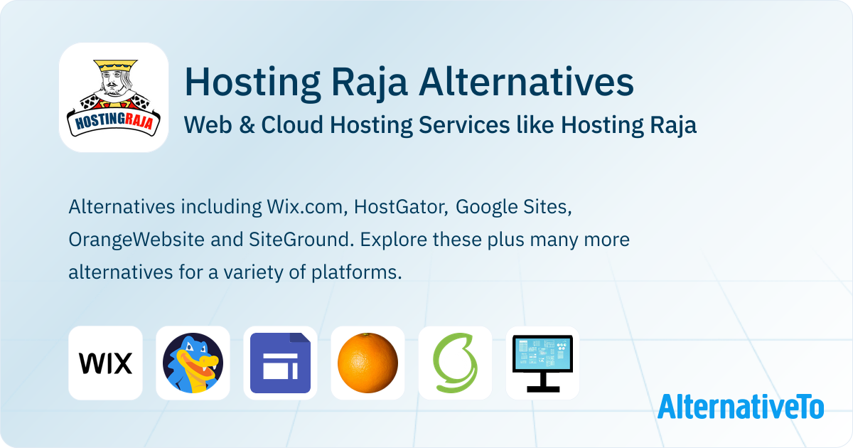 Hosting Raja Alternatives: Top 12 Web Hosting Services | AlternativeTo