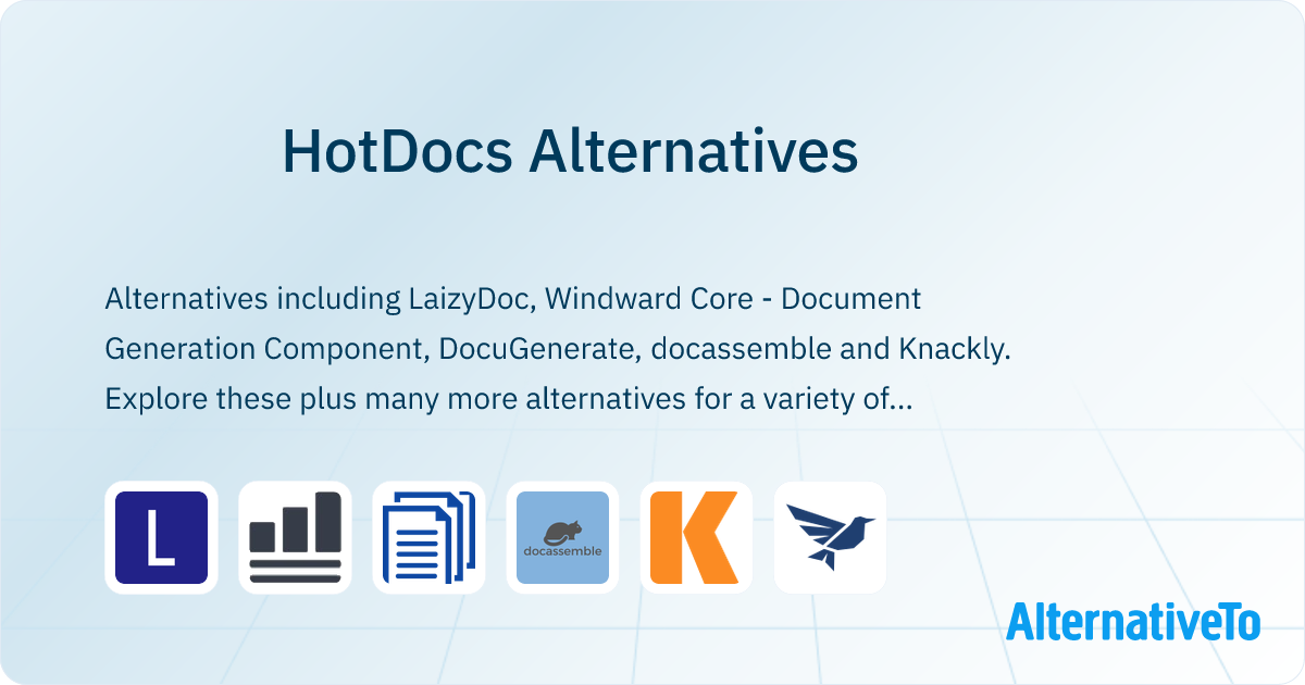 HotDocs Alternatives - Explore Similar Software | AlternativeTo