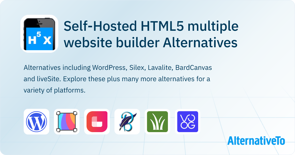 HTML5 multiple website builder Alternatives: Top 16 Self-Hosted Website ...
