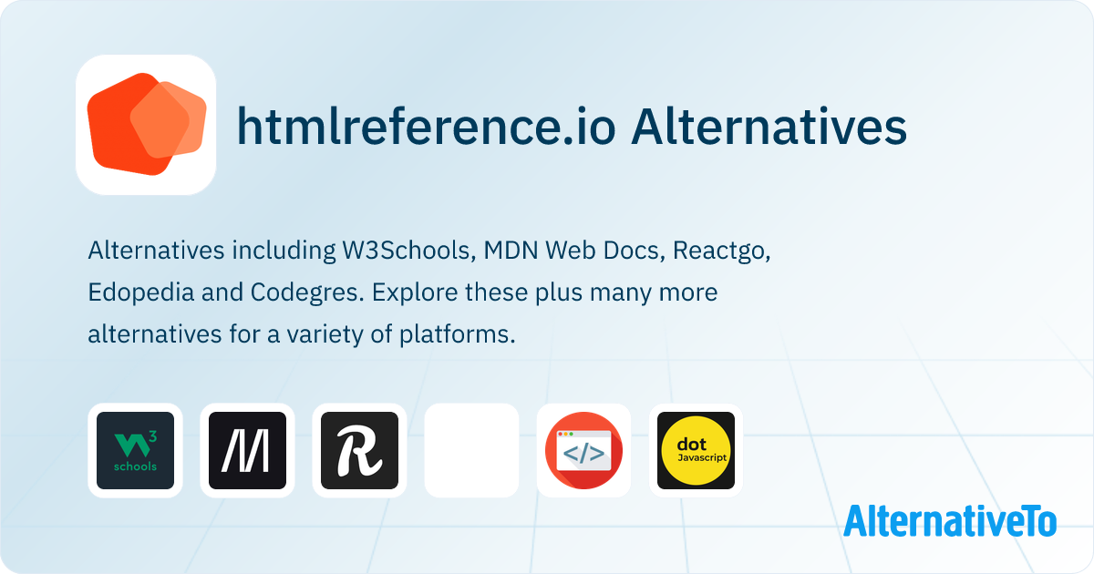 htmlreference.io Alternatives - Explore Similar Sites & Apps ...