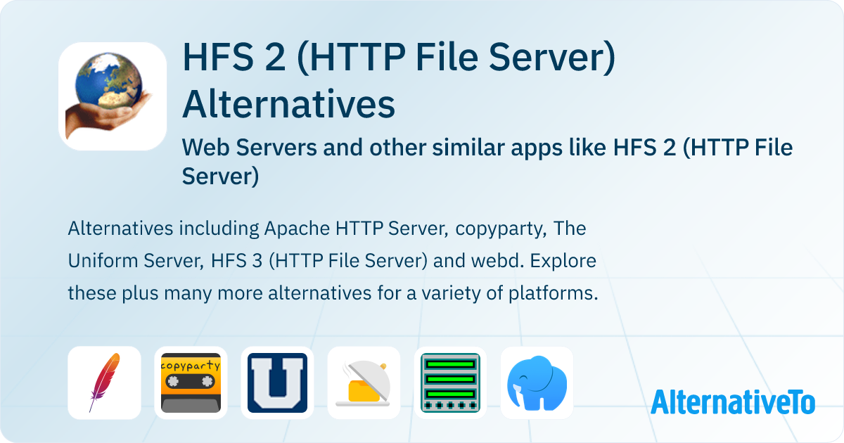 HFS 2 (HTTP File Server) Alternatives: Top 12 Web Servers & Similar ...