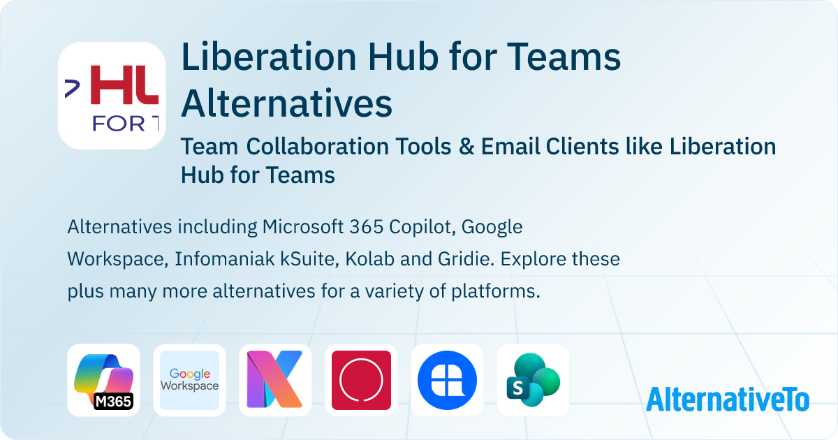 Liberation Hub for Teams Alternatives: Top 12 Team Collaboration Tools ...