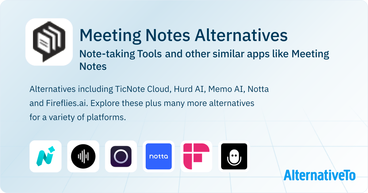 Meeting Notes Alternatives: Top 24 Note-taking Tools & Similar Websites ...