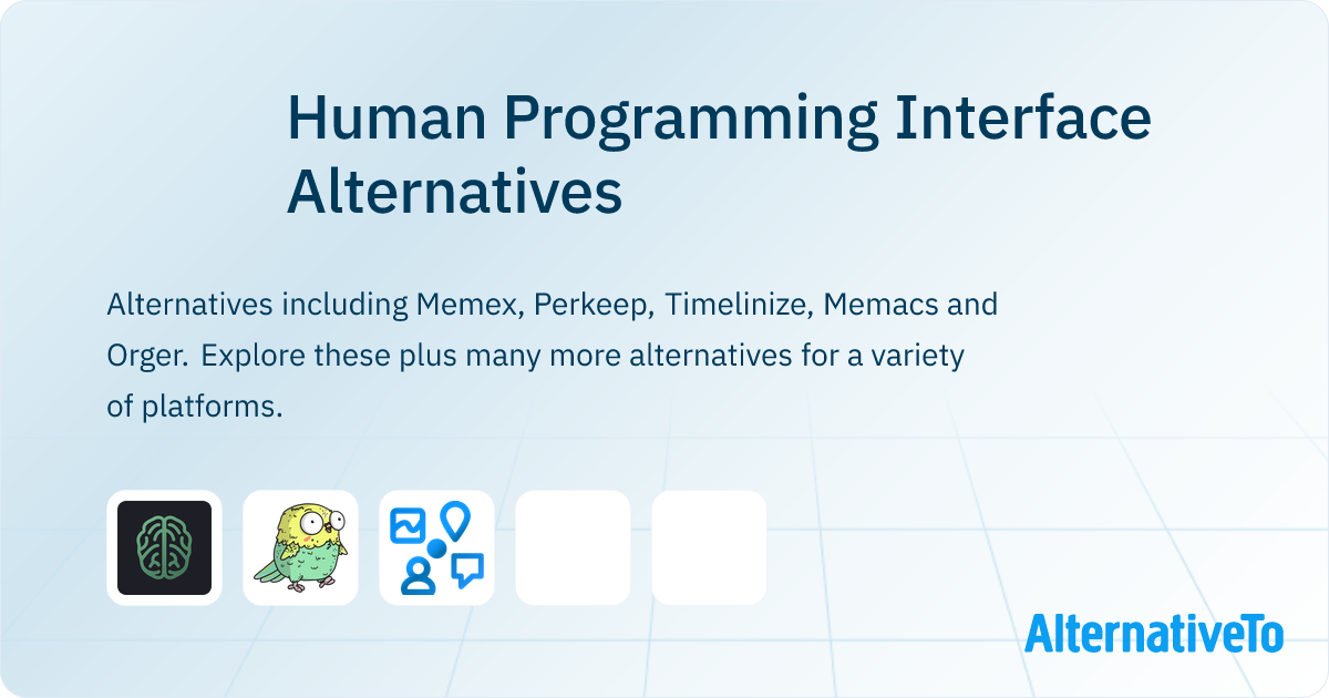 Human Programming Interface Alternatives - Explore Similar Software ...