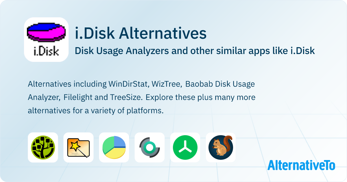 i.Disk Alternatives: Top 12 Disk Usage Analyzers & Similar Apps ...