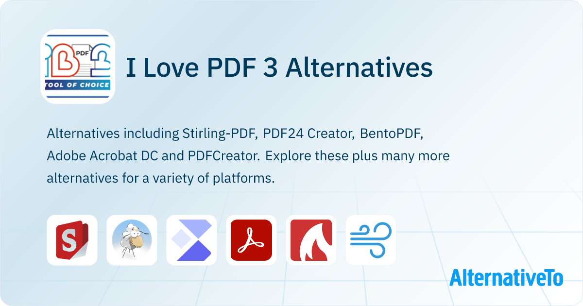 I Love PDF 3 Alternatives - Explore Similar Apps | AlternativeTo
