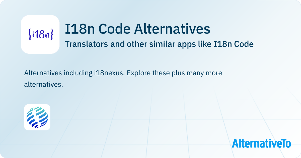 I18n Code Alternatives: Top 1 Translators & Similar Websites ...