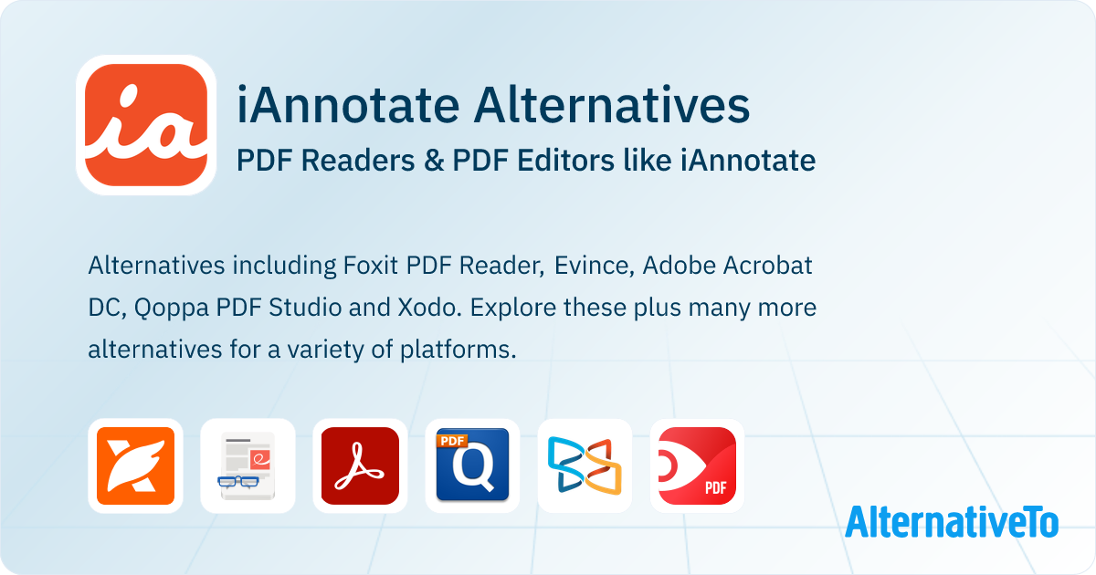 iAnnotate Alternatives: Top 12 PDF Readers & PDF Editors | AlternativeTo