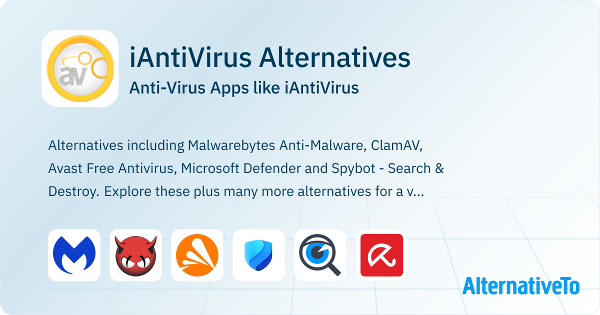 iAntiVirus Alternatives: Top 12 Anti-Virus & Similar Apps | AlternativeTo
