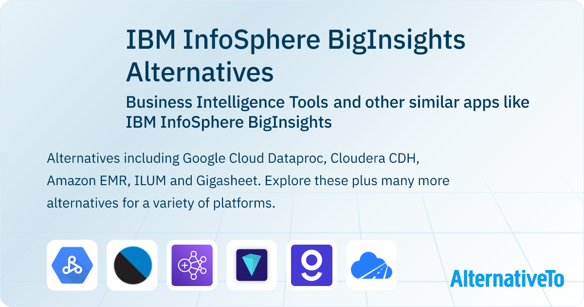 IBM InfoSphere BigInsights Competitors: Top 12 Alternative Business ...
