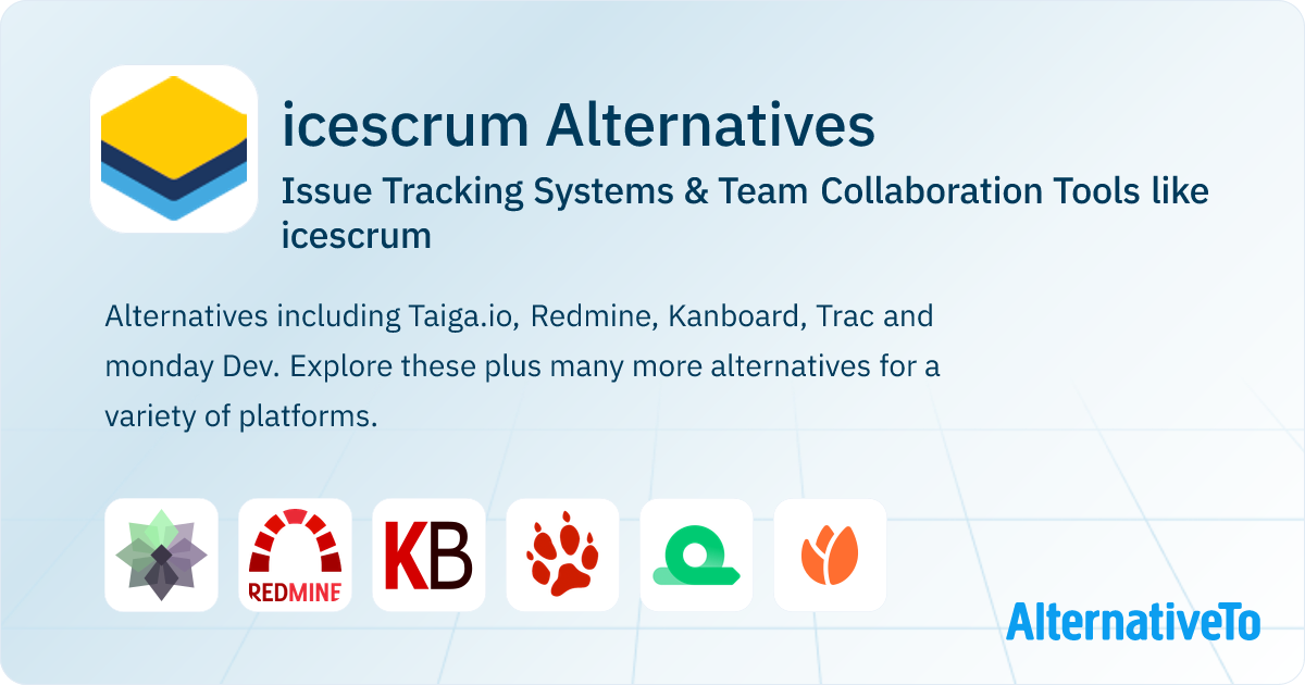 icescrum Alternatives: Top 22 Issue Tracking Systems | AlternativeTo