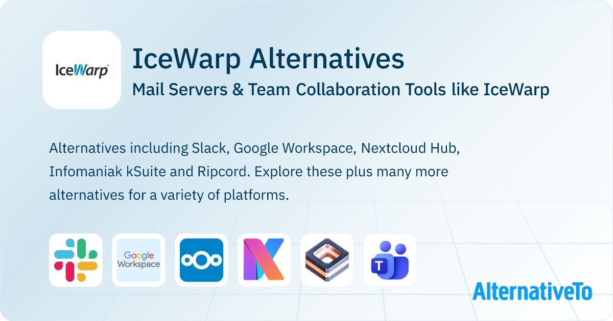 IceWarp Alternatives: Top 12 Mail Servers | AlternativeTo