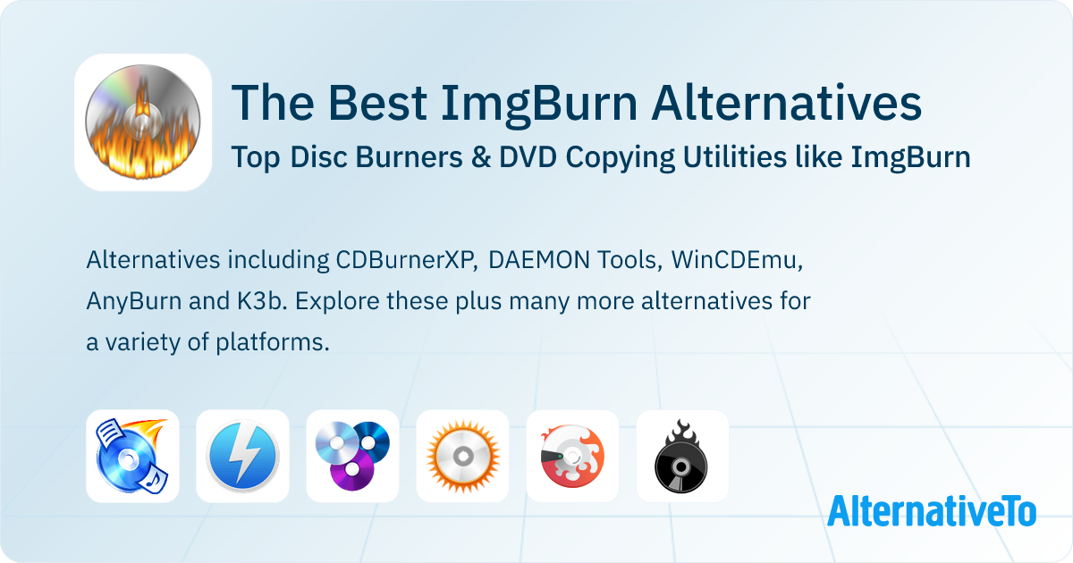 Best ImgBurn Alternatives: Top Disc Burners in 2025 | AlternativeTo