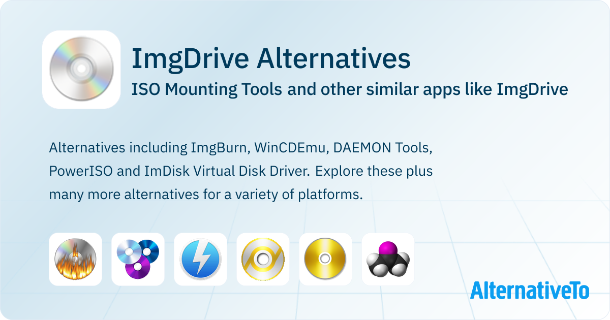 ImgDrive Alternatives: Top 12 ISO Mounting Tools & Similar Apps ...