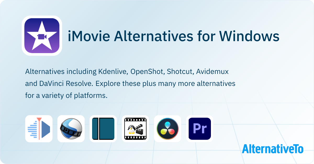 iMovie Alternatives for Windows: Top 12 Video Editors | AlternativeTo