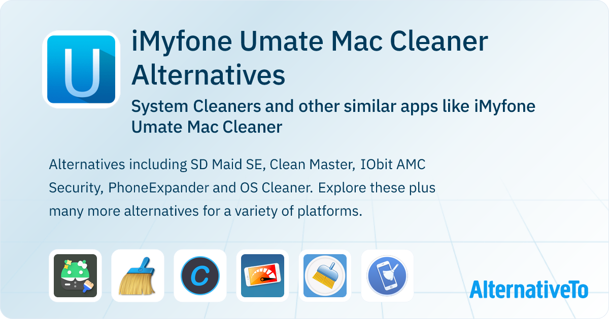 iMyfone Umate Mac Cleaner Alternatives: Top 17 System Cleaners ...