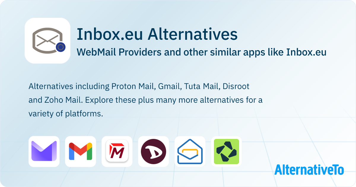 Inbox.eu Alternatives: Top 12 WebMail Providers & Similar Apps ...