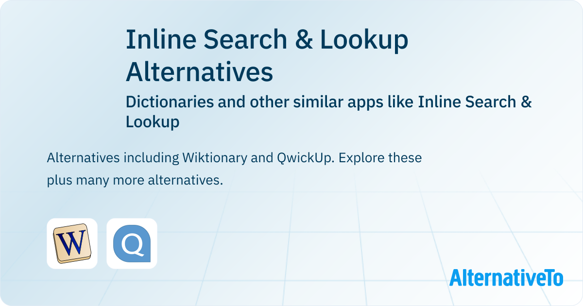 Inline Search & Lookup Alternatives: Top 2 Dictionaries & Similar Apps ...