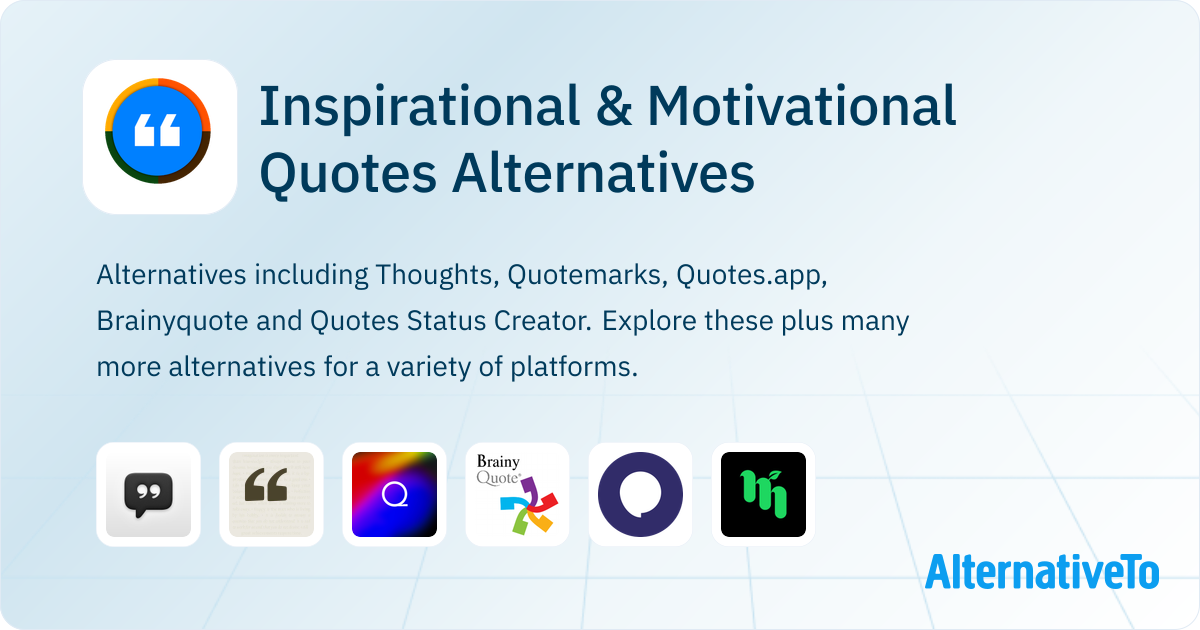Inspirational & Motivational Quotes Alternatives - Explore Similar Apps ...
