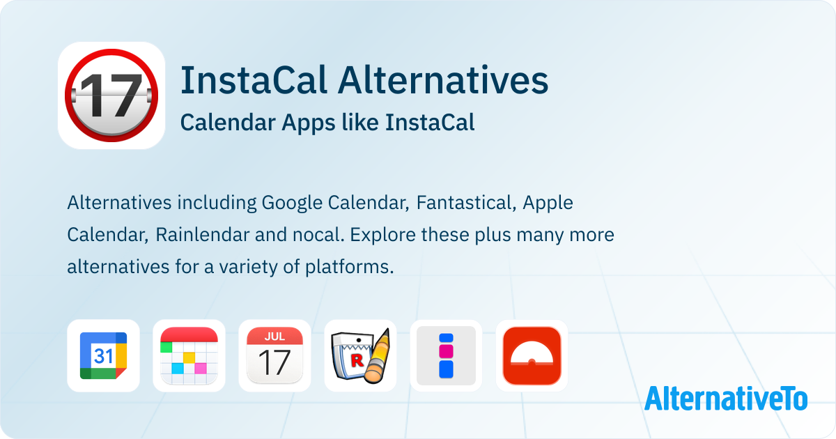 InstaCal Alternatives: Top 12 Calendar & Similar Apps | AlternativeTo