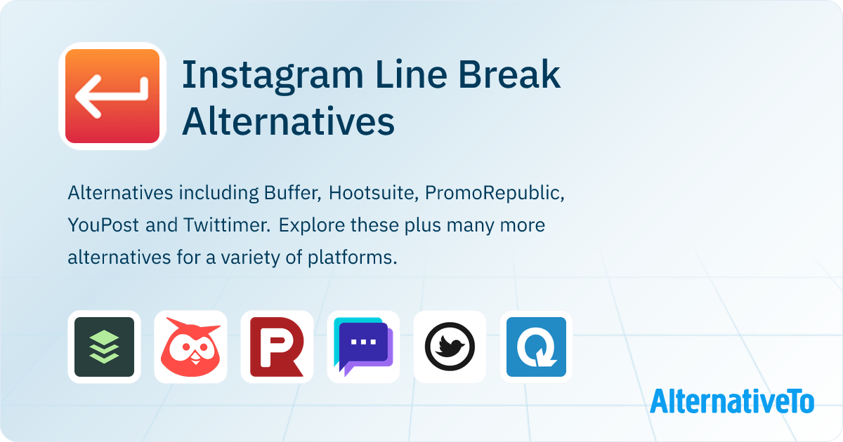 Instagram Line Break Alternatives - Explore Similar Apps & Services ...