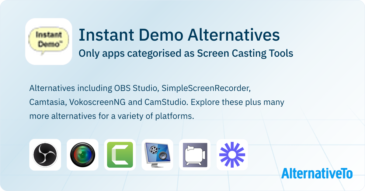 Instant Demo Alternatives: Top 18 Screen Casting Tools | AlternativeTo