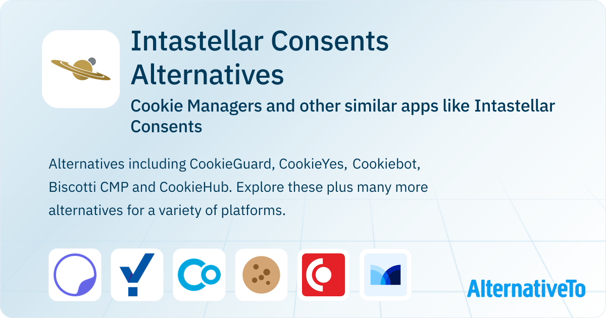 Intastellar Consents Alternatives: Top 6 Cookie Managers & Similar Apps ...